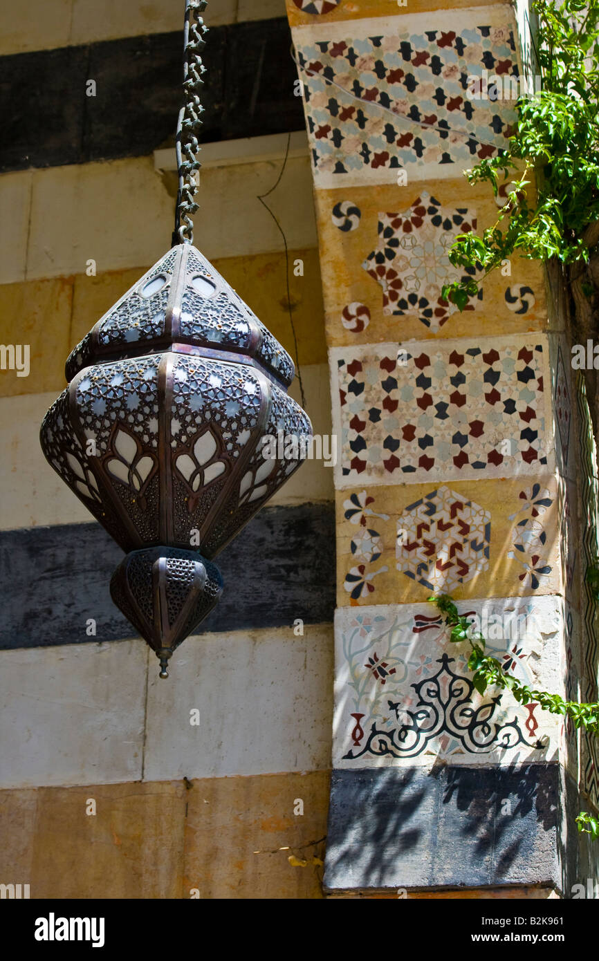 Lantern at Azem Palace in the Old City in Damascus Syria Stock Photo ...