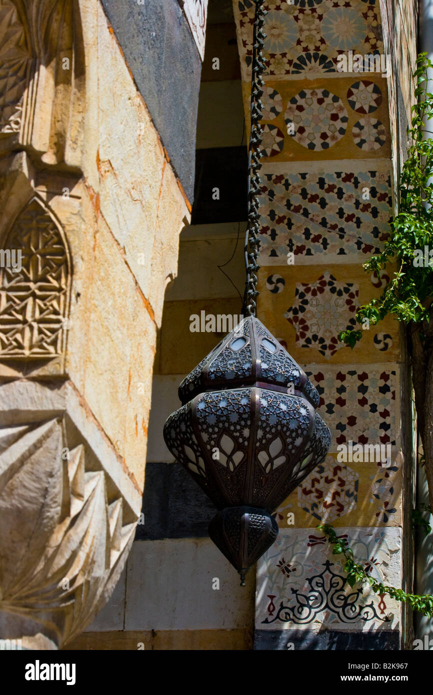 Lantern at Azem Palace in the Old City in Damascus Syria Stock Photo ...
