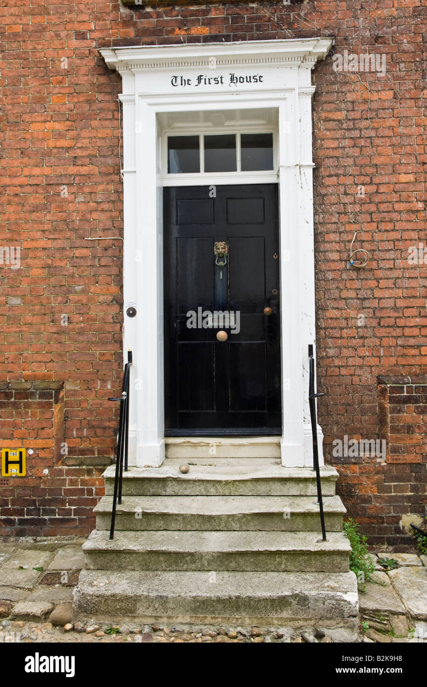 The suitably named First House the front of the first house in the ...