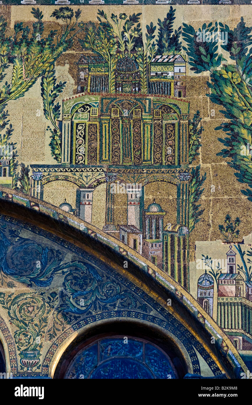Mosaic at Umayyad Mosque in Damascus Syria Stock Photo - Alamy