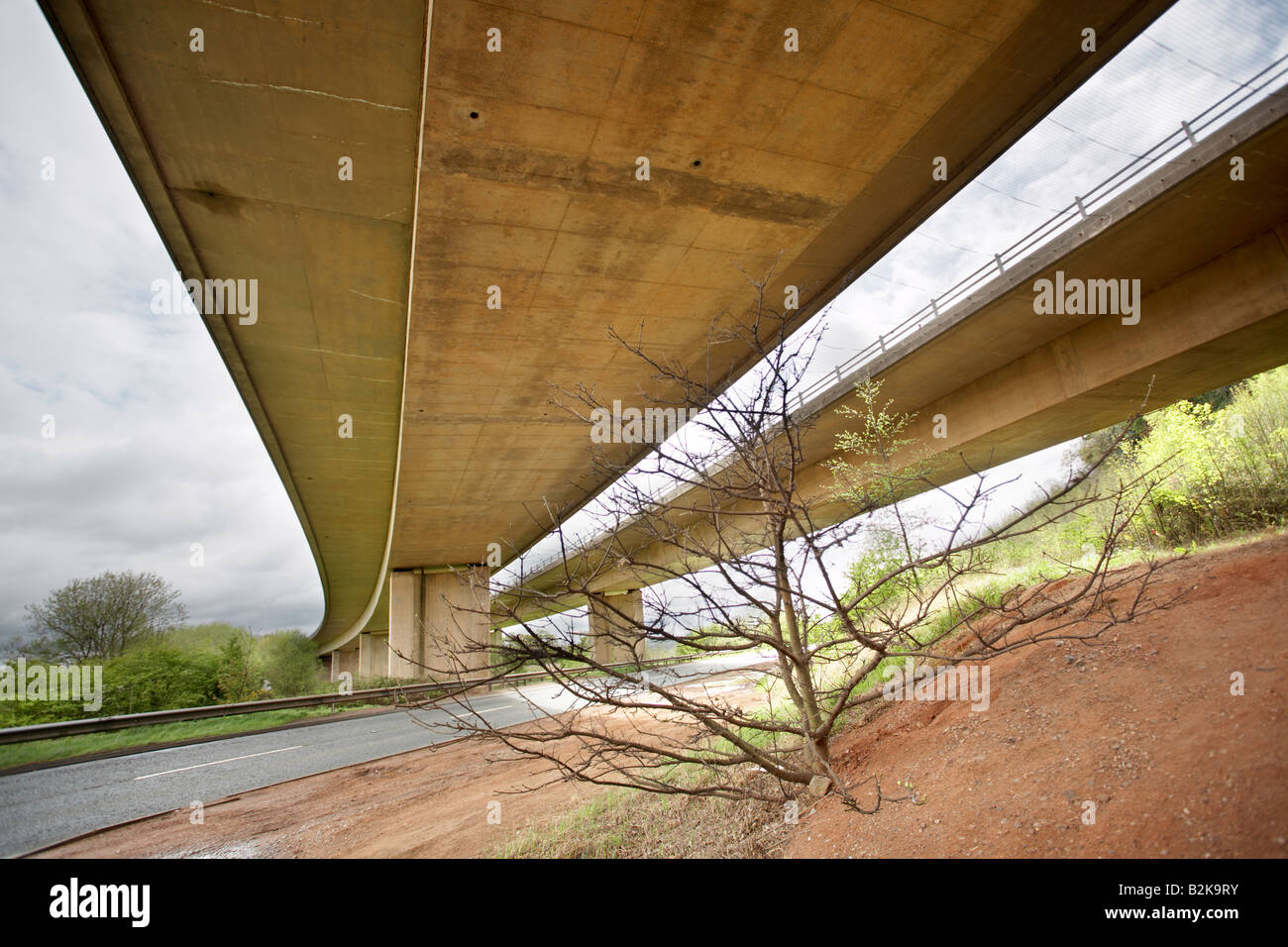 Motorway flyover - this is an HDR image from multiple exposure ...