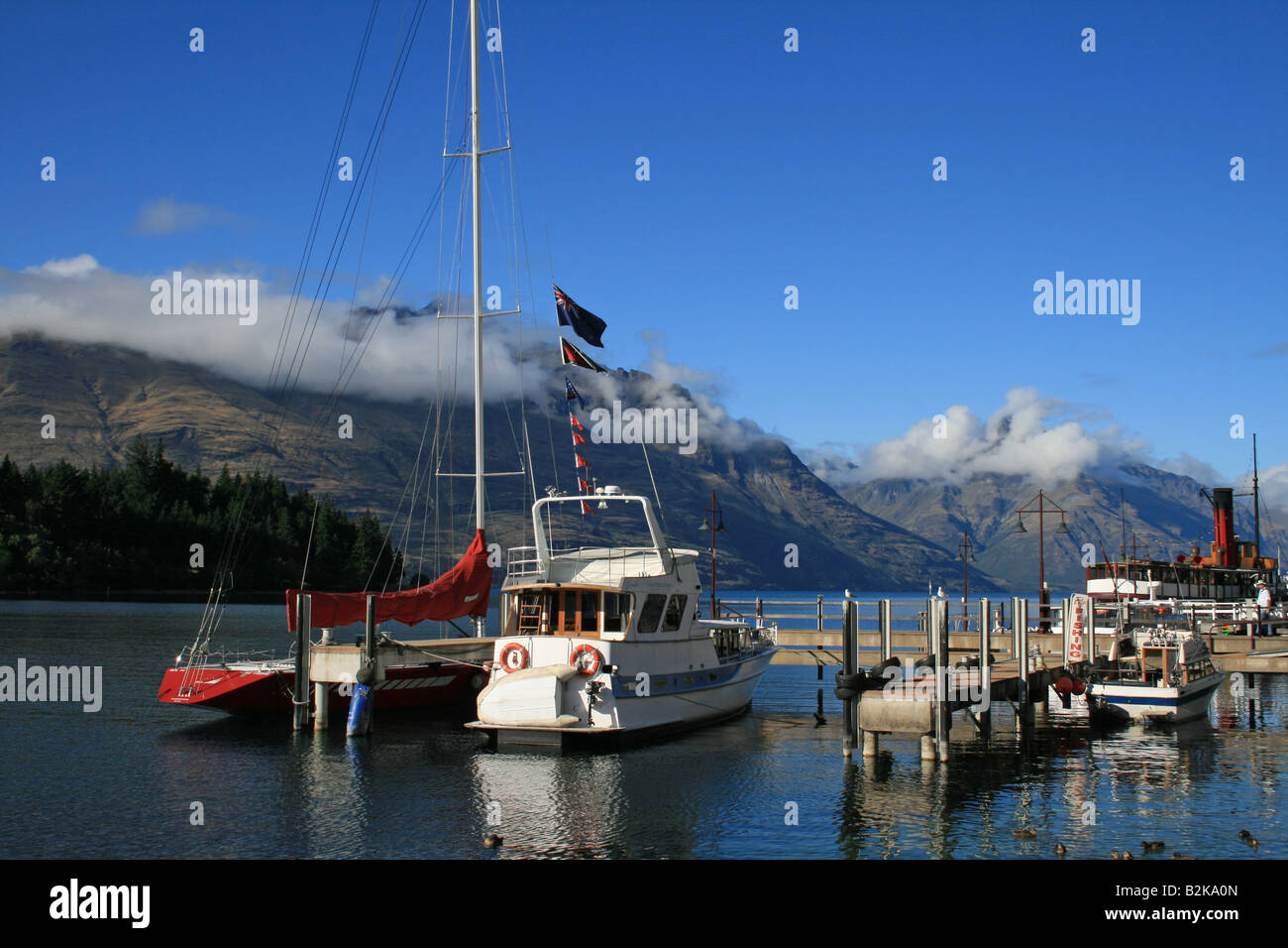 Queenstown wharf pier hi-res stock photography and images - Alamy