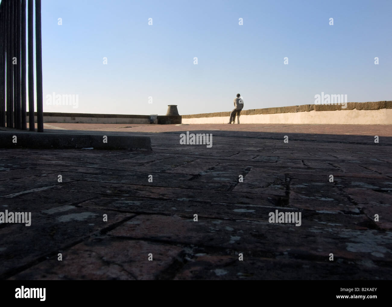 man in a landscape Stock Photo - Alamy