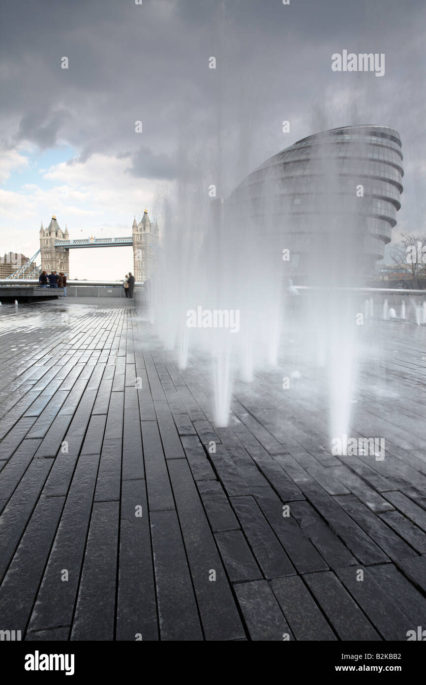 London Assembly and Tower Bridge, England, UK Stock Photo - Alamy
