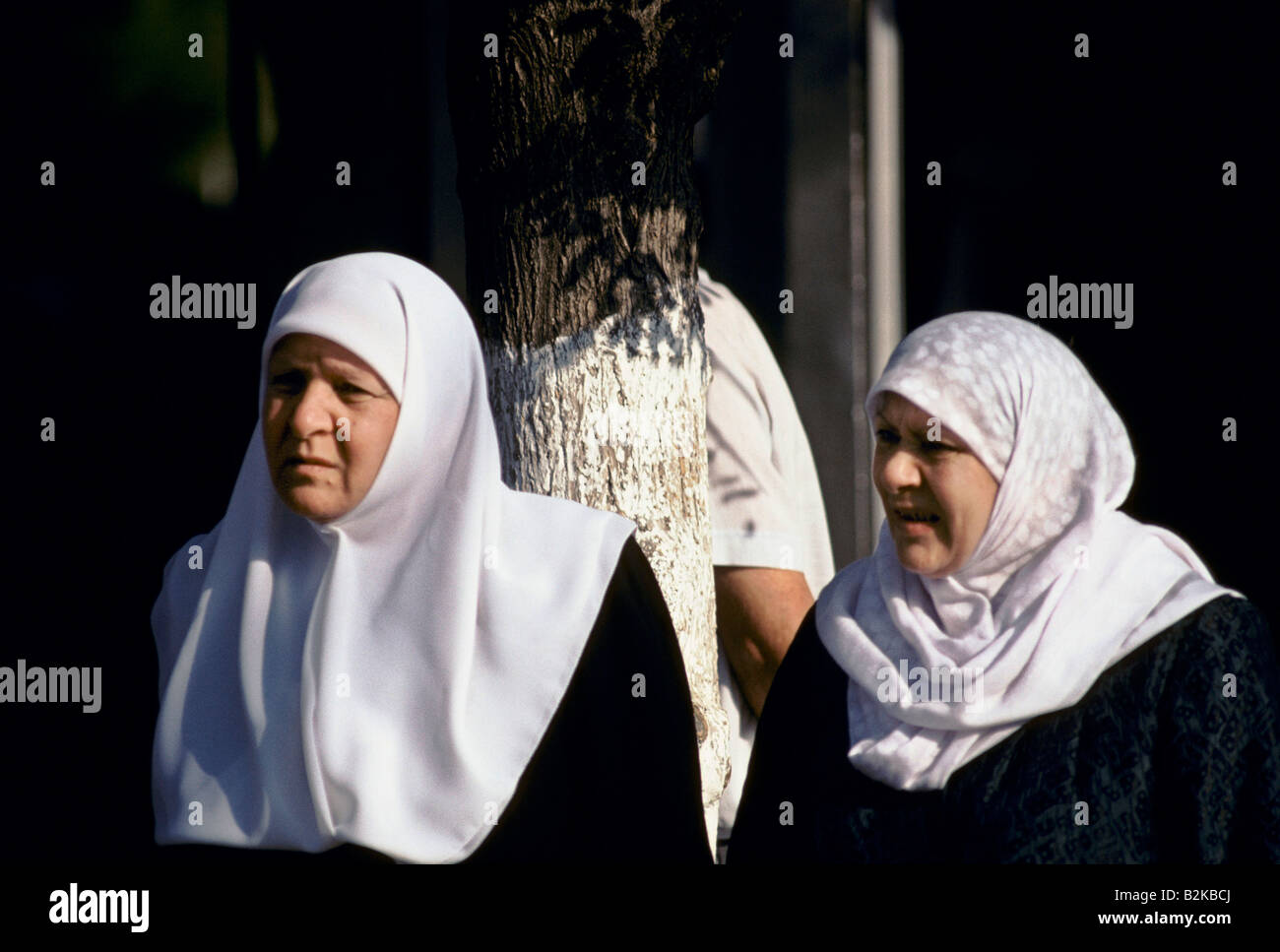 jordanian women talking wearing headscarves Stock Photo - Alamy