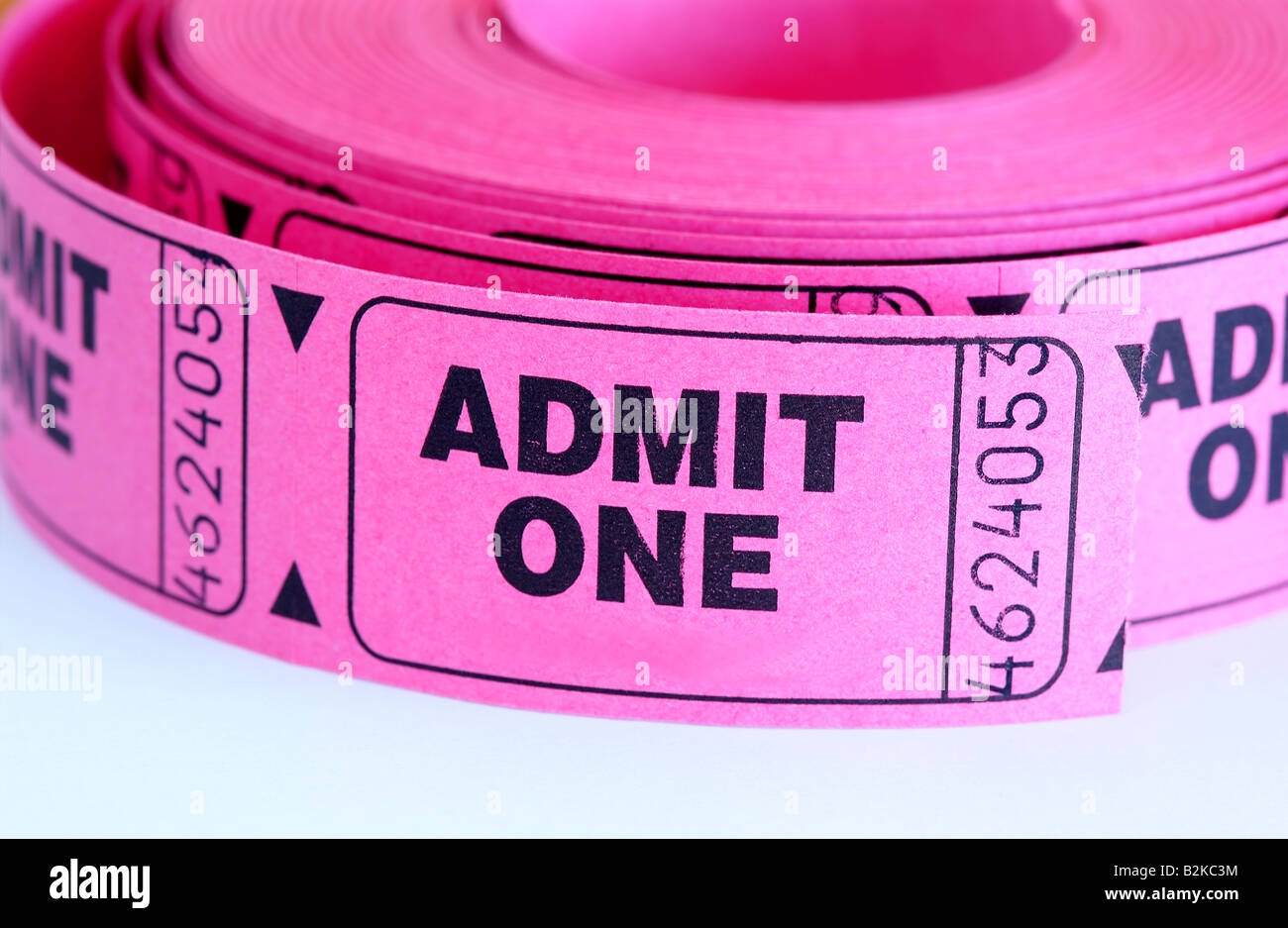 close up of admit tickets Stock Photo - Alamy