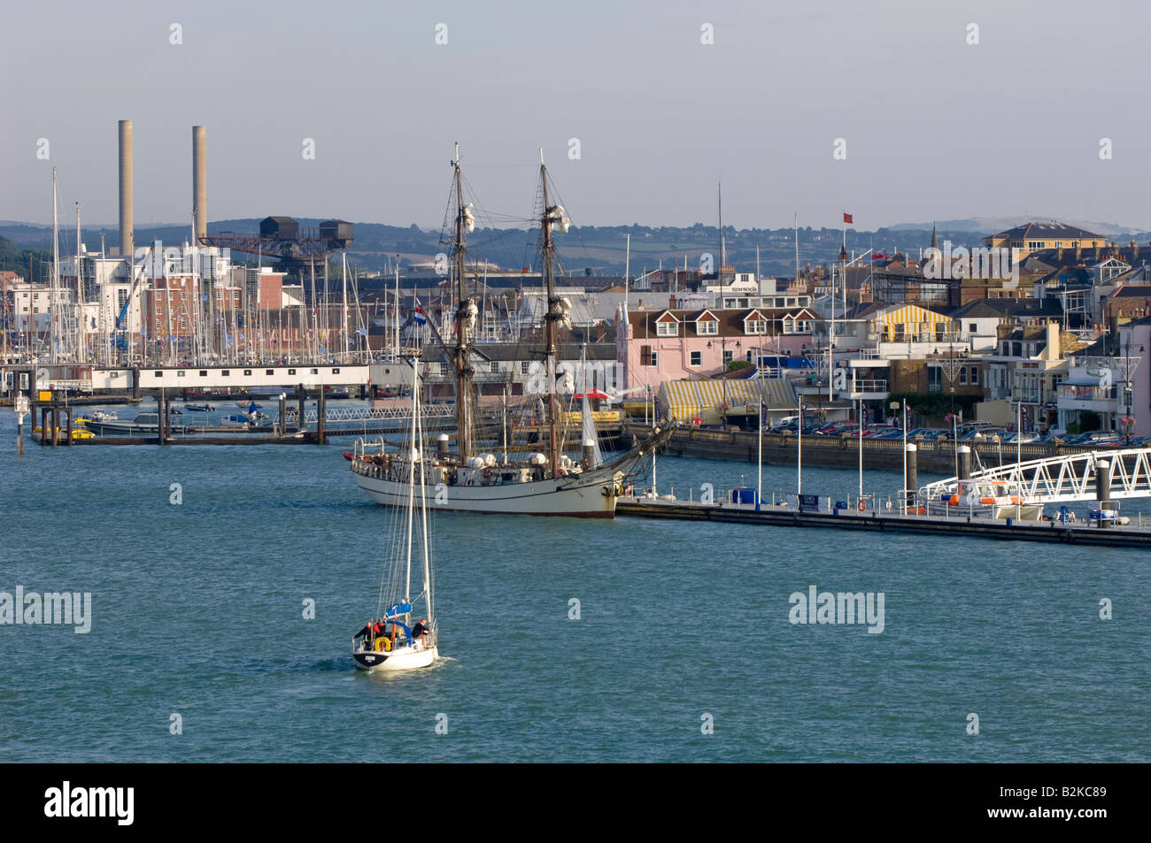 Port in East Cowes Isle of Wight United Kingdom Stock Photo - Alamy