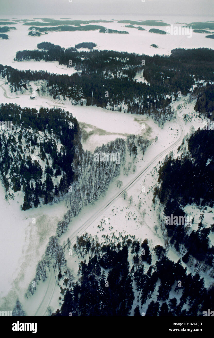 aerial view of forest finland Stock Photo - Alamy