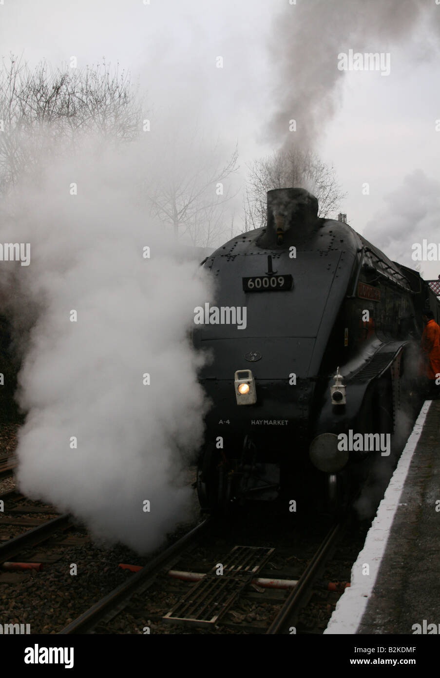 A4 class steam engine 60009 Stock Photo - Alamy