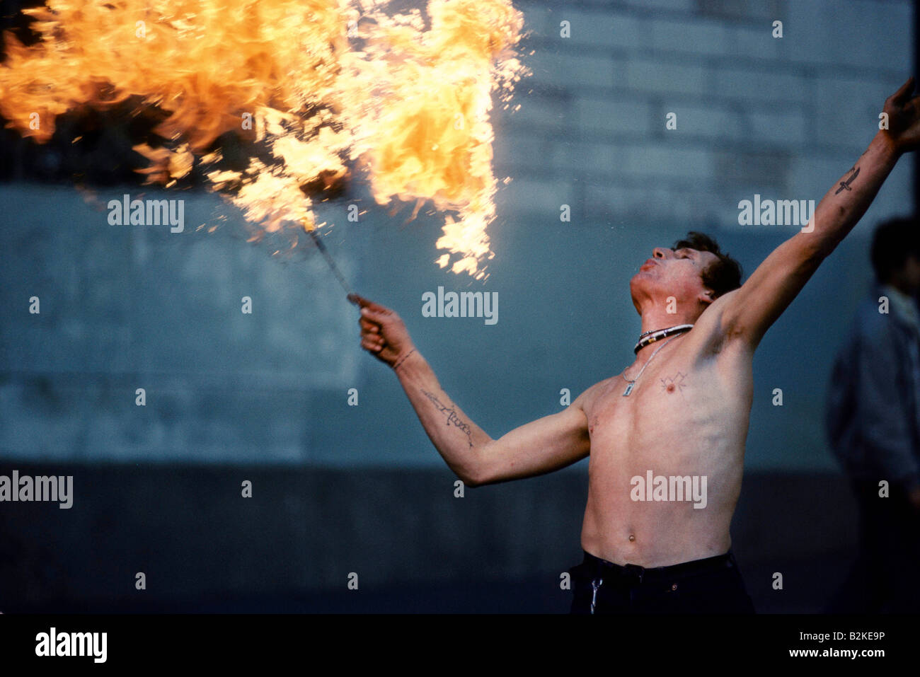 fireeater paris france Stock Photo - Alamy