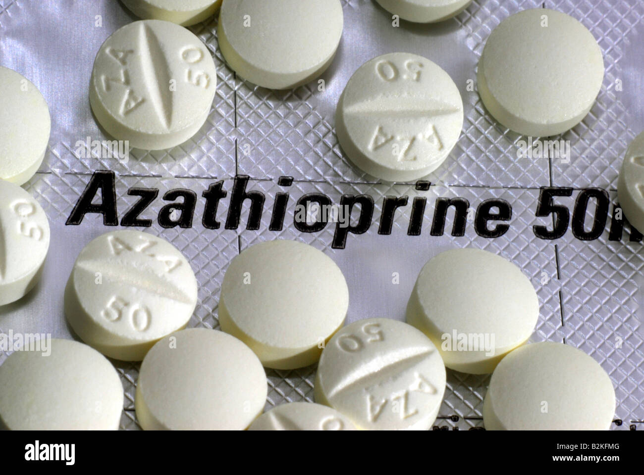 generic image of Azathioprine which is an immunosuppressant used to ...