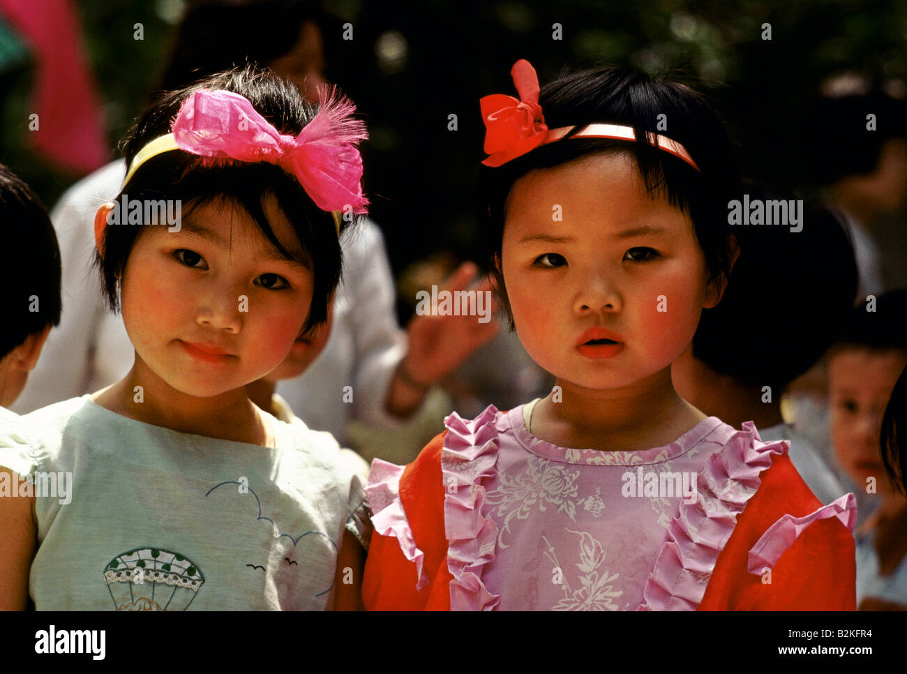 two young chinese girls china Stock Photo - Alamy