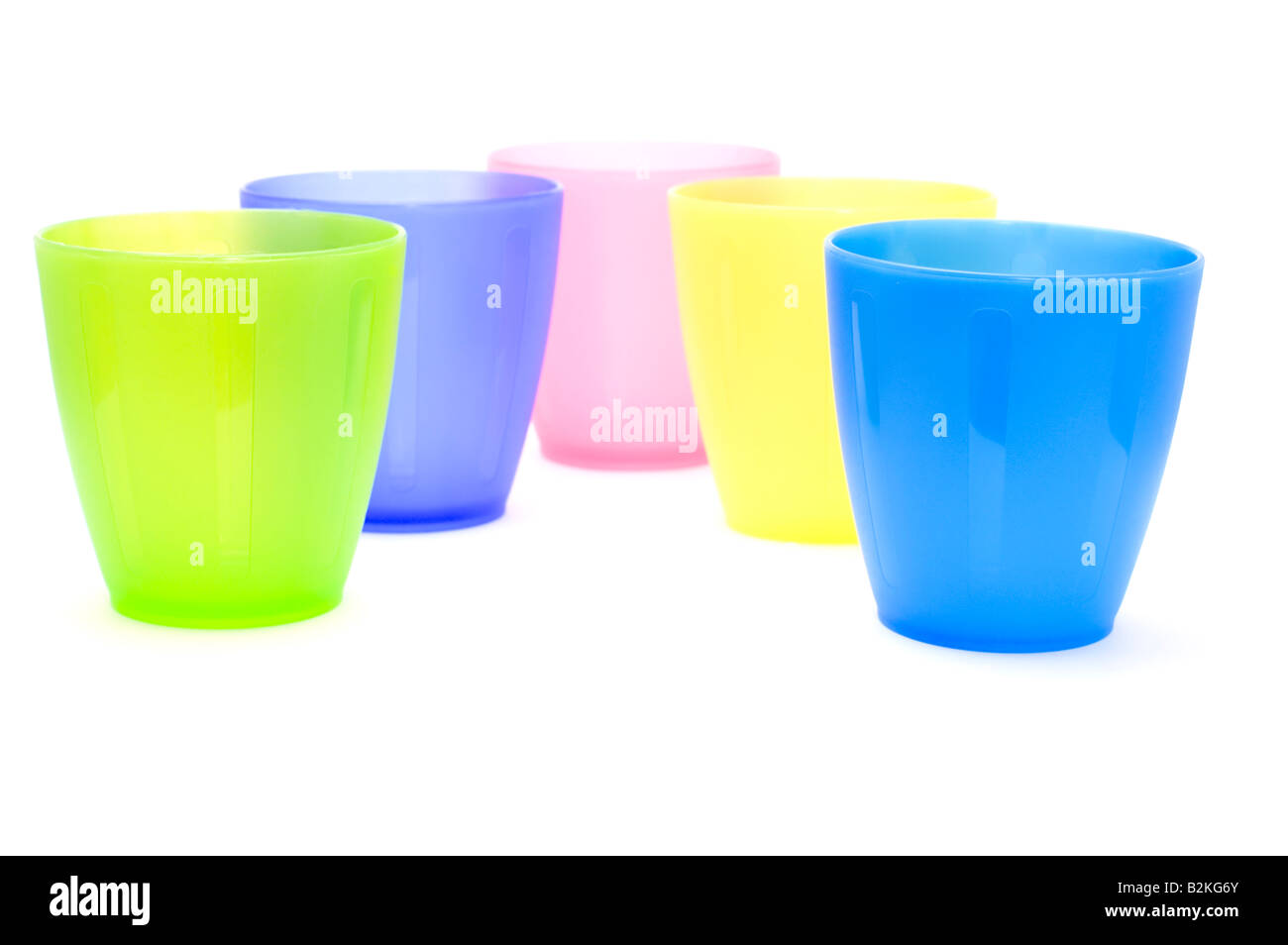 object on white kitchen utensil plastic cups Stock Photo - Alamy