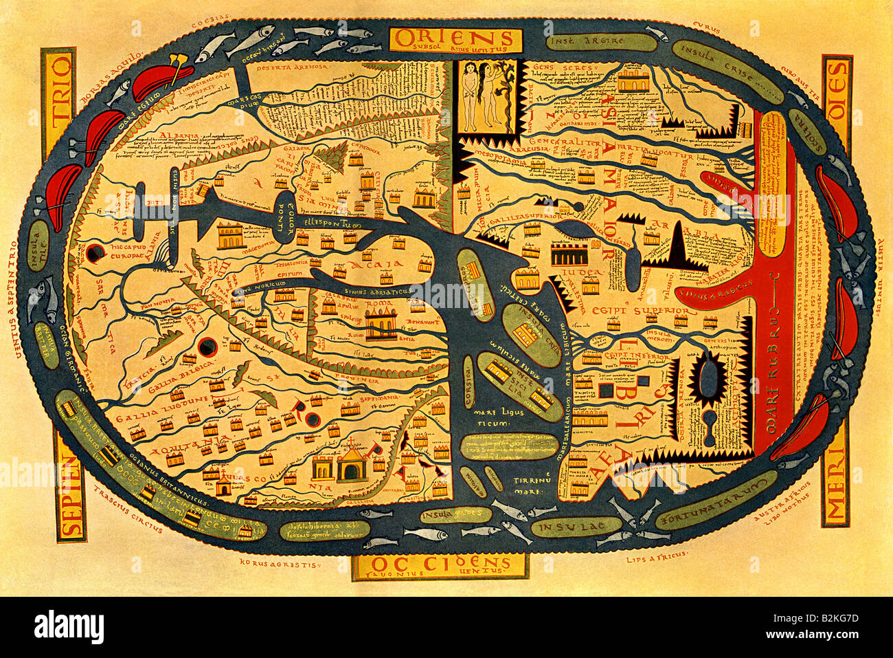 Map of Beatus Stock Photo - Alamy