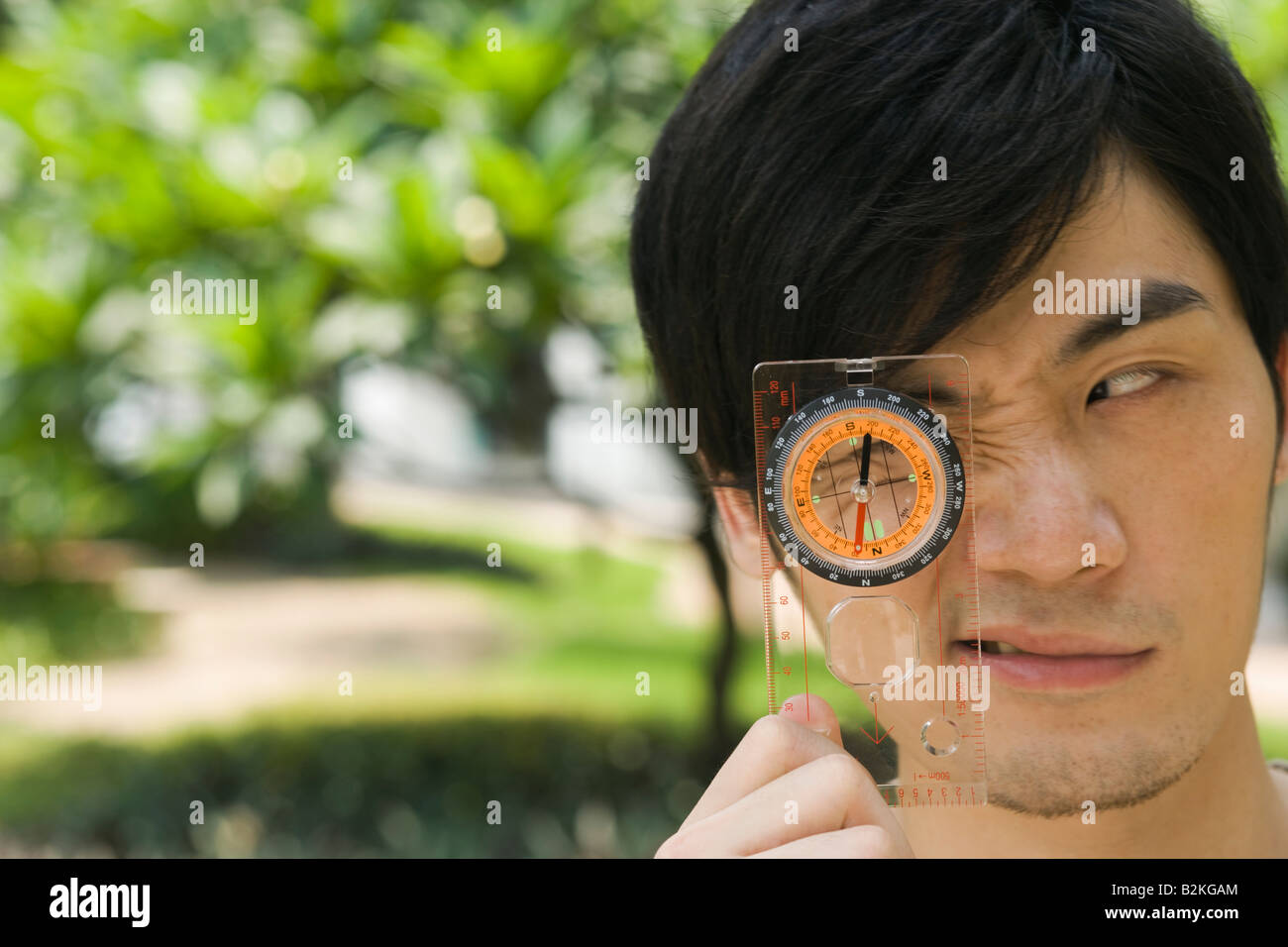 Man with chinese compass hi-res stock photography and images - Alamy