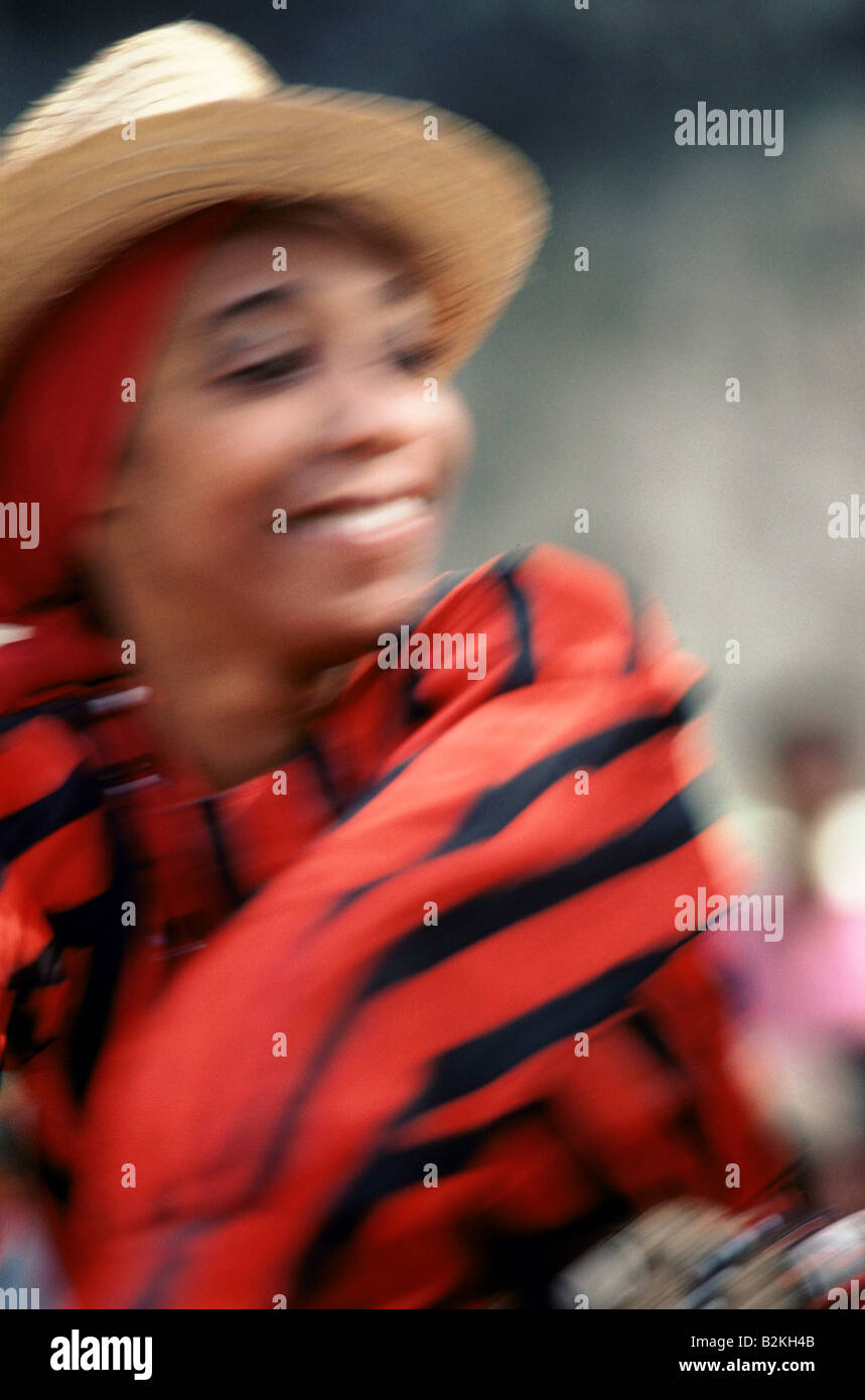 Female rumba dancer in the Santiago Carnival, Cuba Stock Photo - Alamy