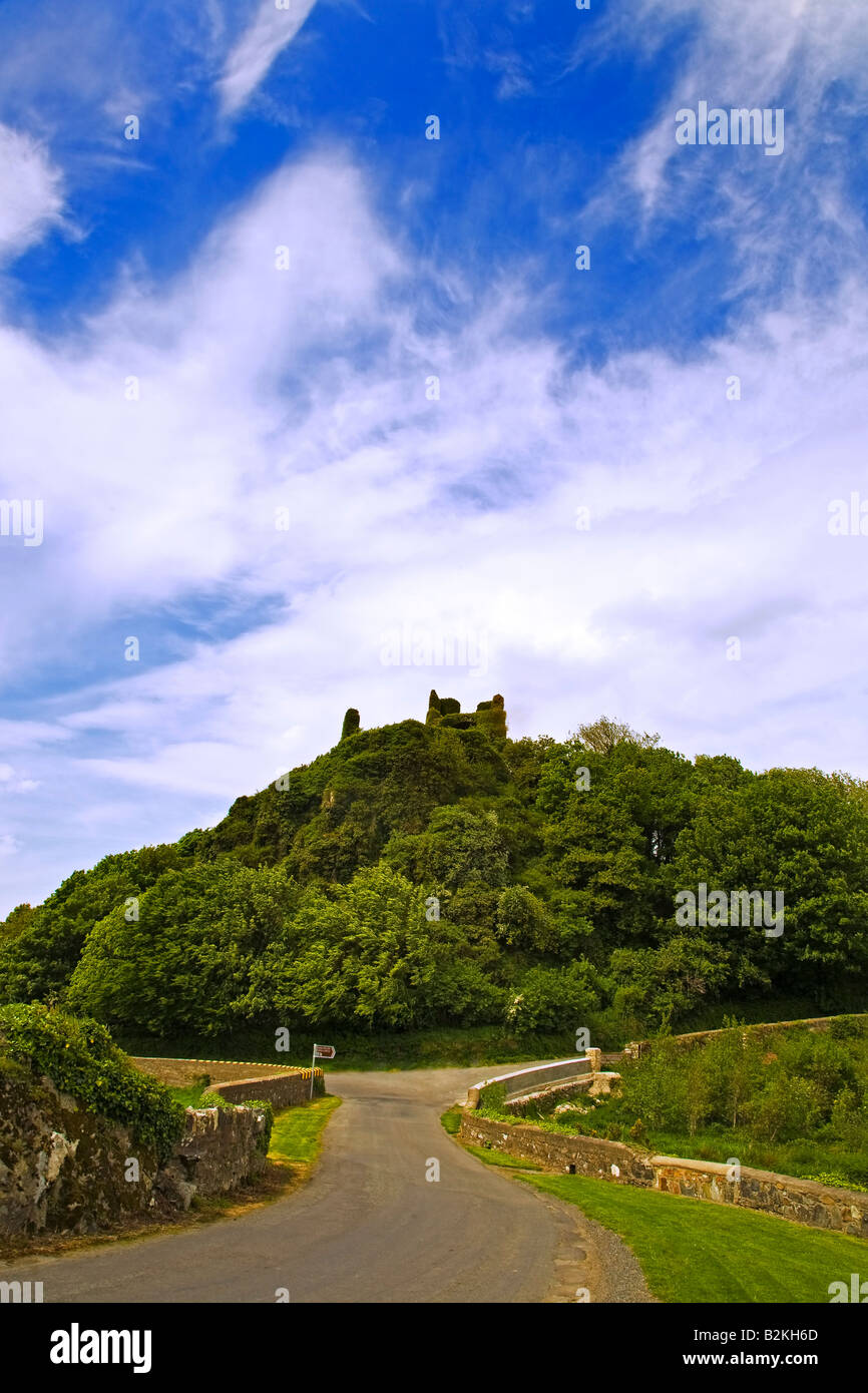 13th Century Dunhill Castle which fell to Oliver Cromwell in the 17th ...