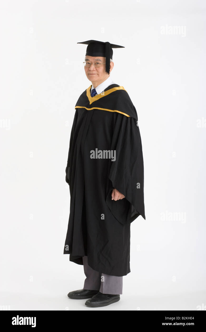 Portrait of a senior male graduate standing Stock Photo - Alamy