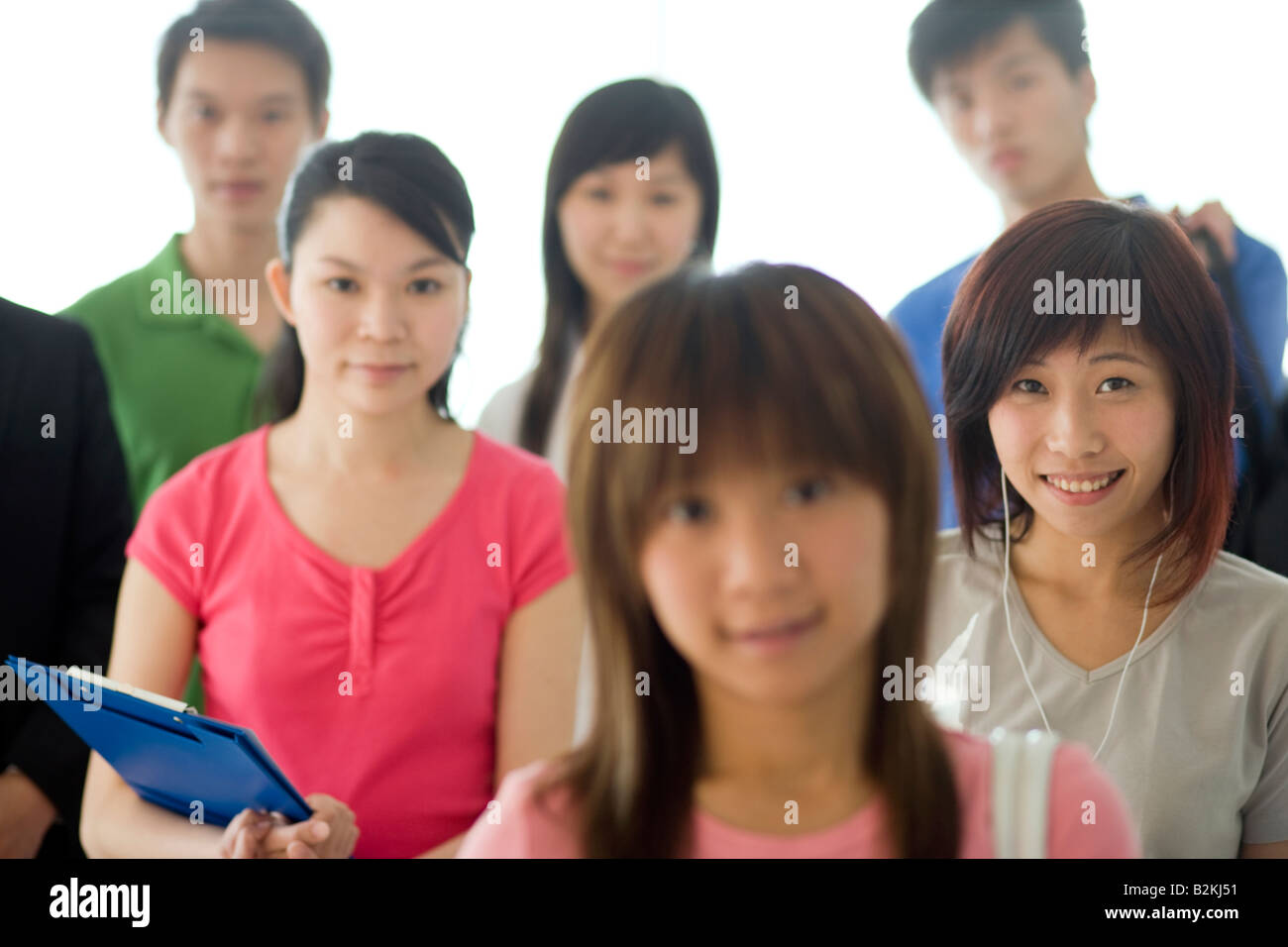 Students with their professor in the classroom Stock Photo - Alamy