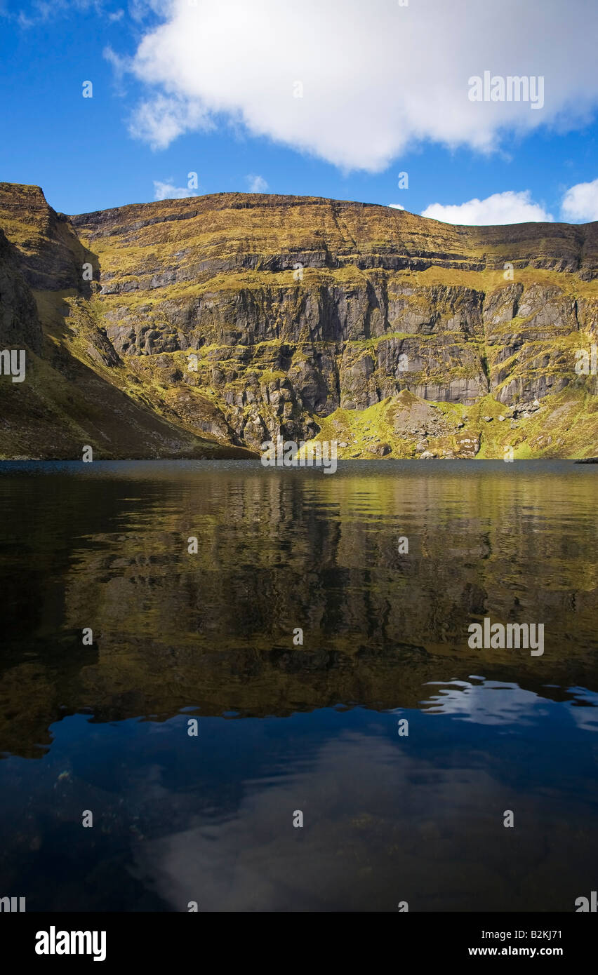 Lough Coumshingaun, Comeragh Mountains, County Waterford, Ireland Stock ...