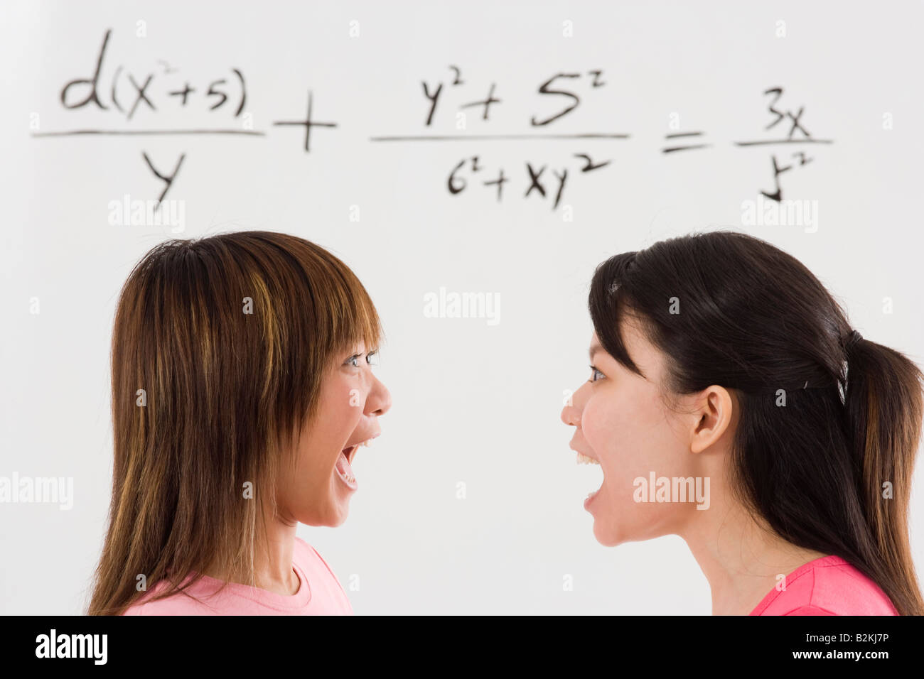 Shouting at each other hi-res stock photography and images - Alamy
