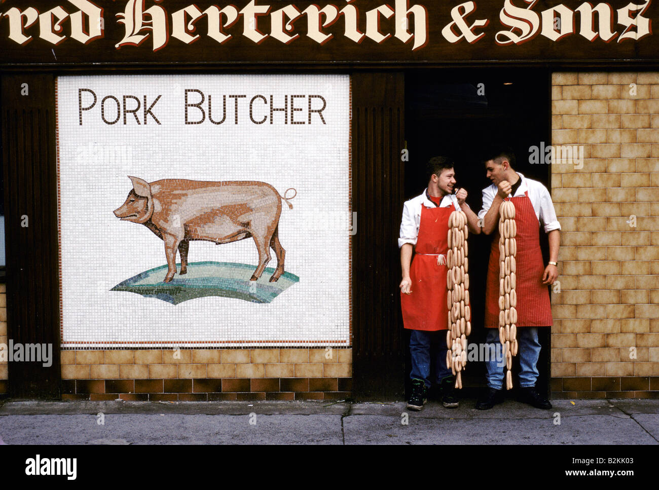 irish butchers butchers pork ireland Stock Photo - Alamy