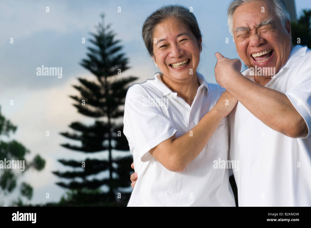 Senior couple smiling Stock Photo - Alamy