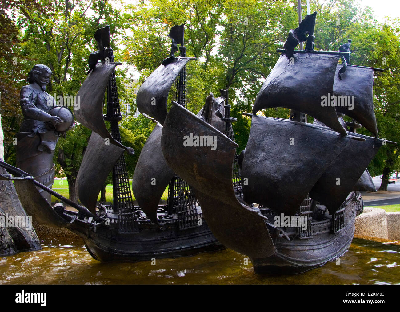 Able Tasman Monument Salamanca Place Hobart Tasmania Stock Photo - Alamy