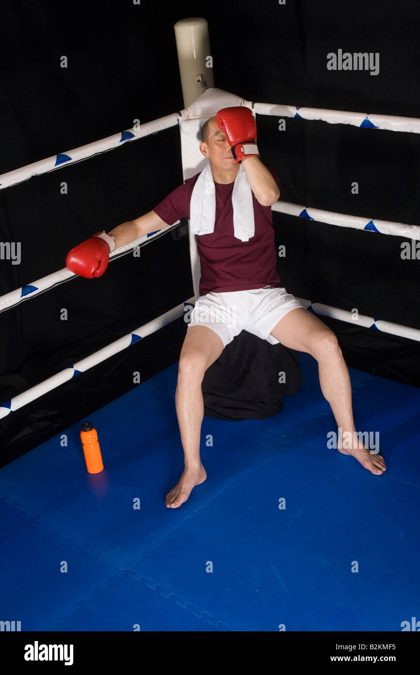 Boxing ring boxing glove competition challenge action strength pain hi ...