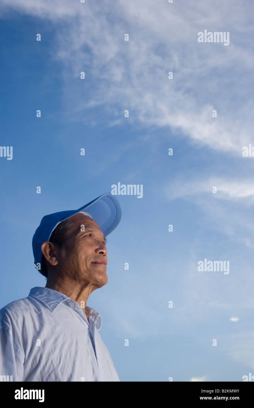 Man head low angle hi-res stock photography and images - Alamy