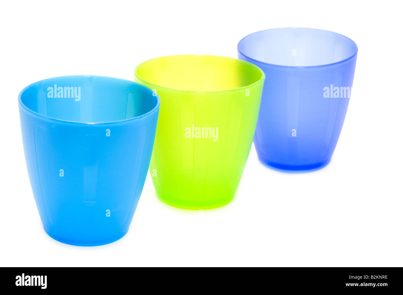 object on white kitchen utensil plastic cups Stock Photo - Alamy