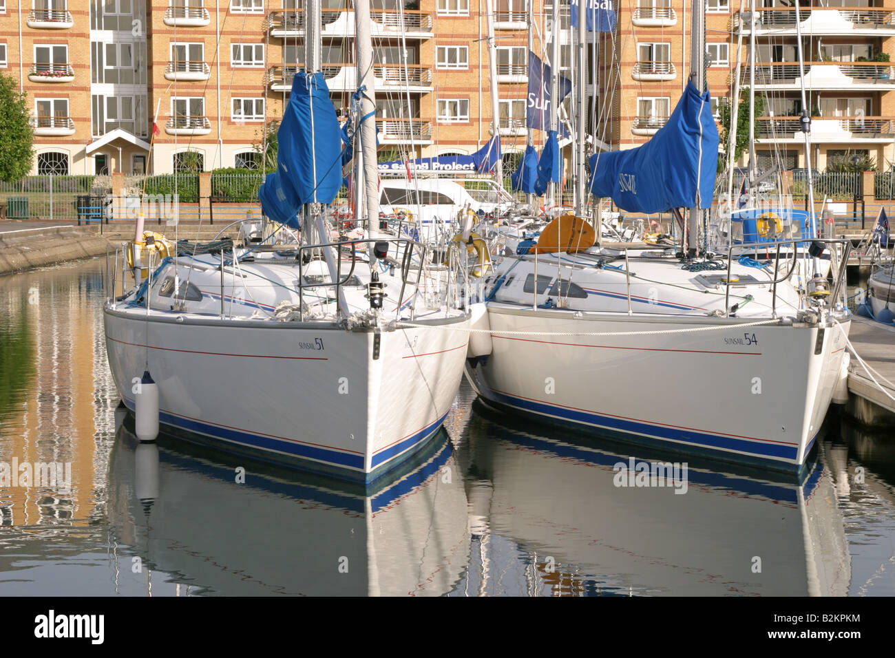 Port Solent Marina Portsmouth UK July 2008 Stock Photo - Alamy