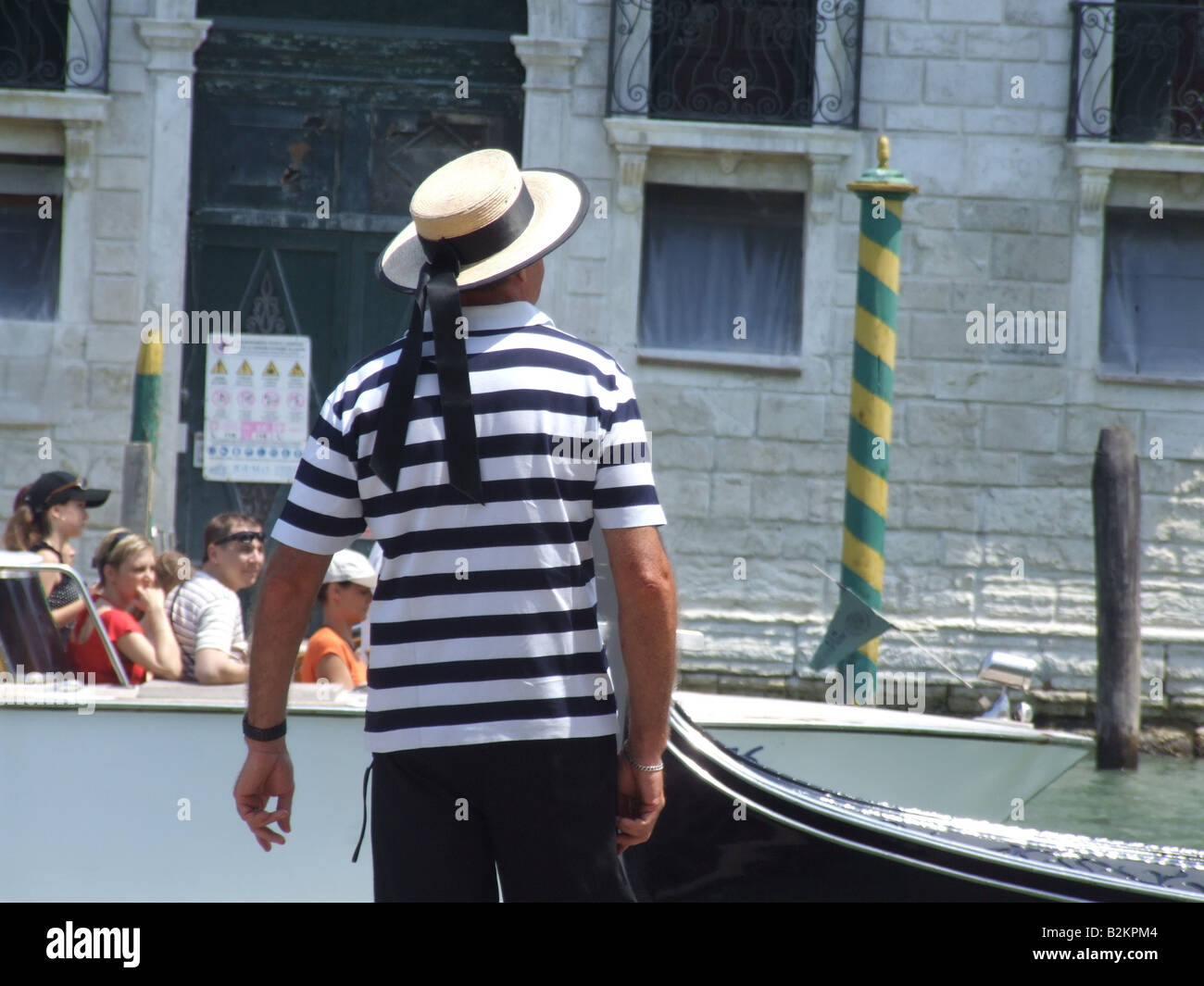 gondolier in venice, italy Stock Photo - Alamy