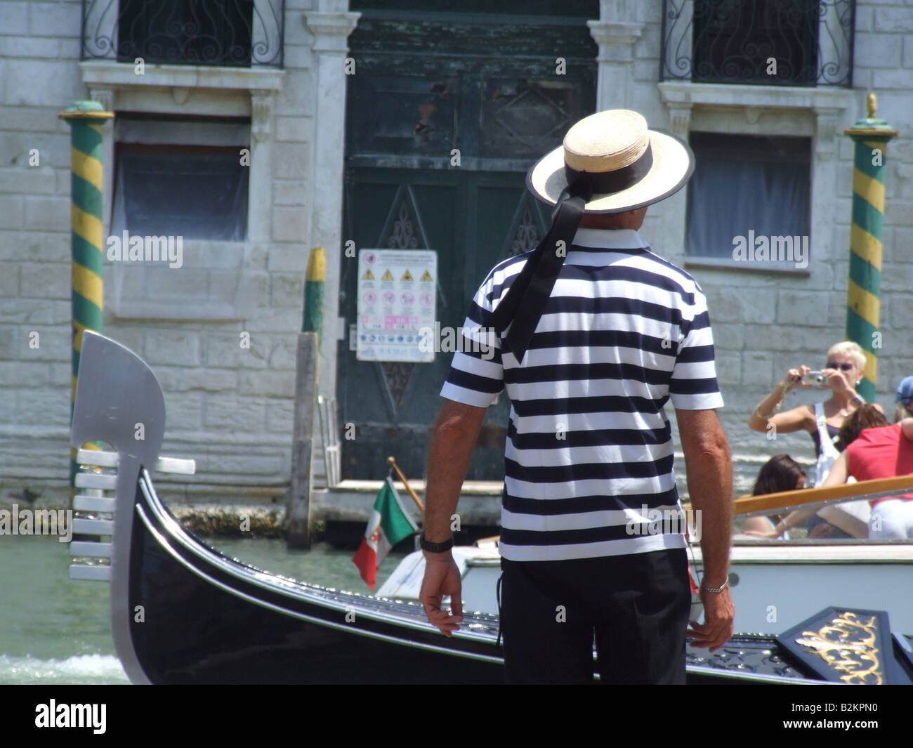 gondolier in venice, italy Stock Photo - Alamy