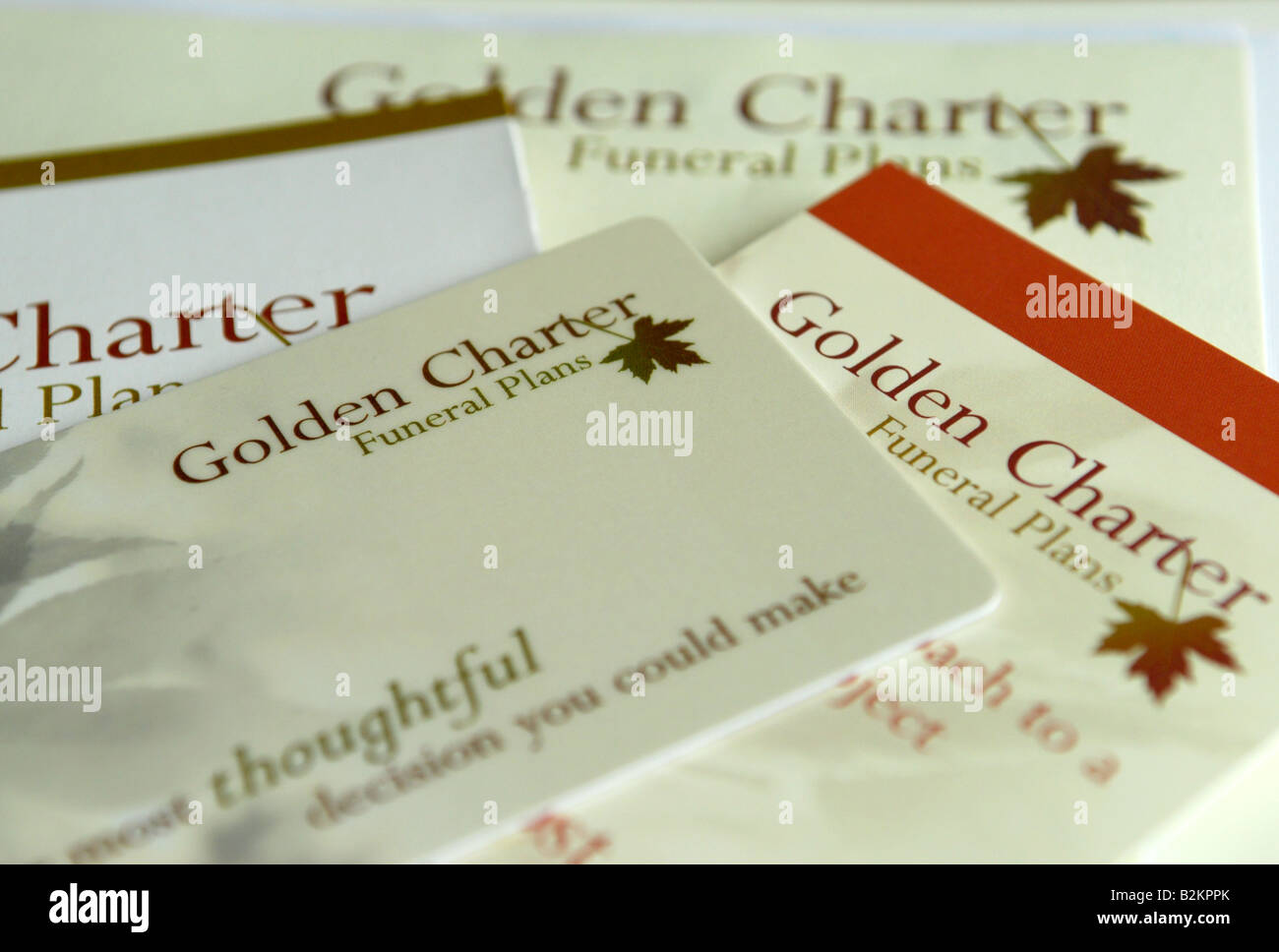 generic for golden charter woodland planting funeral plan Stock Photo ...