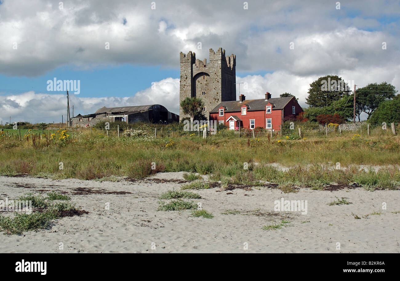 15thC Kilclief Tower Strangford Lough Northern Ireland Stock Photo - Alamy