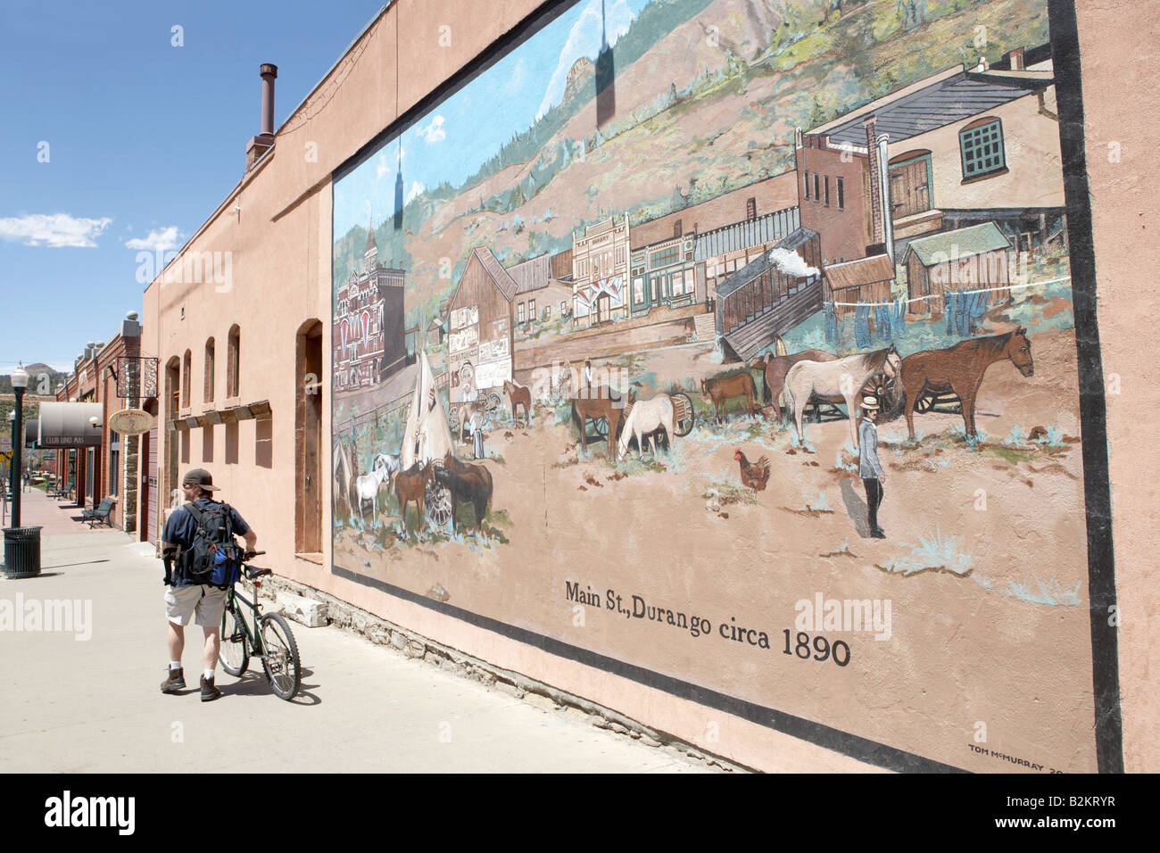 Mural in Durango Colorado USA Stock Photo - Alamy