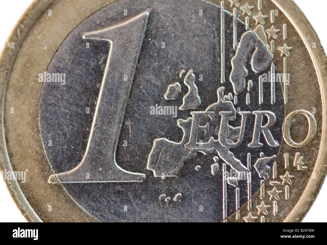 One Euro Coin Stock Photo - Alamy
