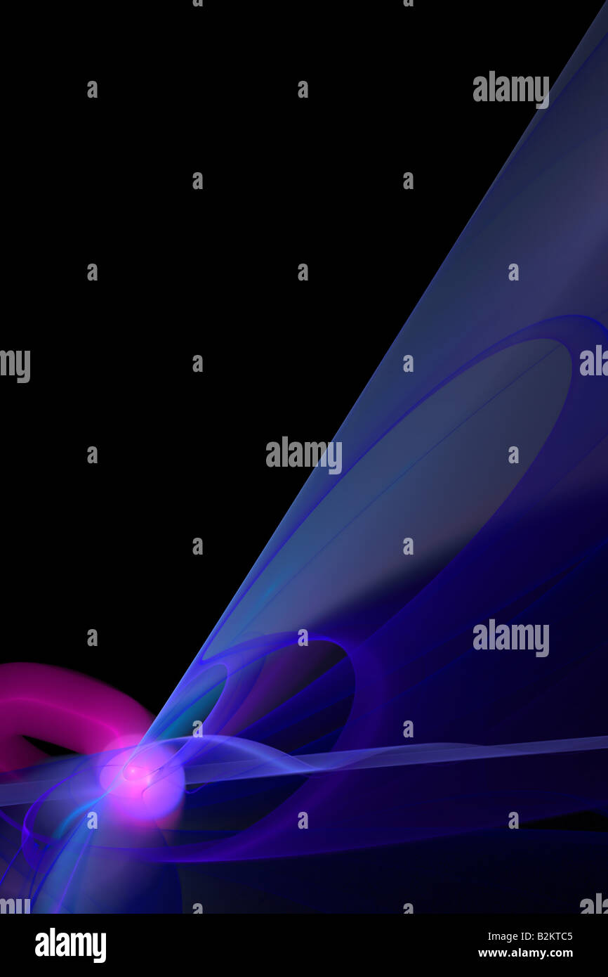 A blue and purple 3D abstract layout you can use as a template for any ...