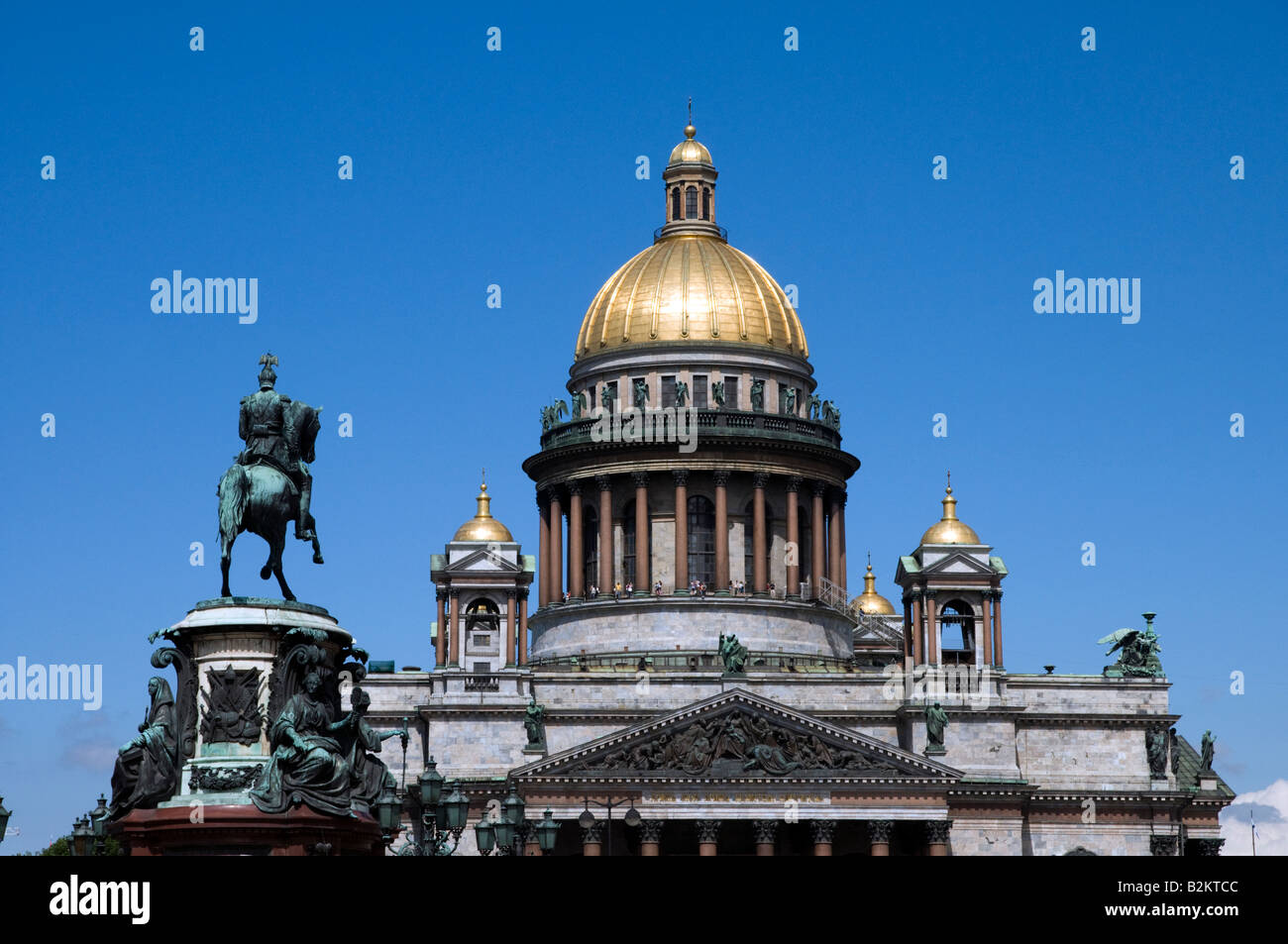 Dome of St Isaac's Cathedral St Petersburg Russia Stock Photo - Alamy