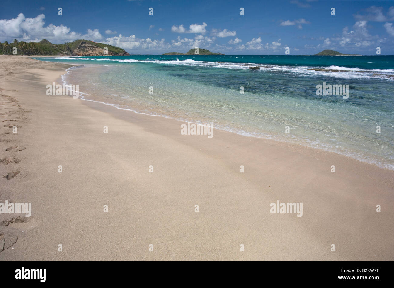 Bathway beach in northern Grenada Green and Sandy Islands are in the ...