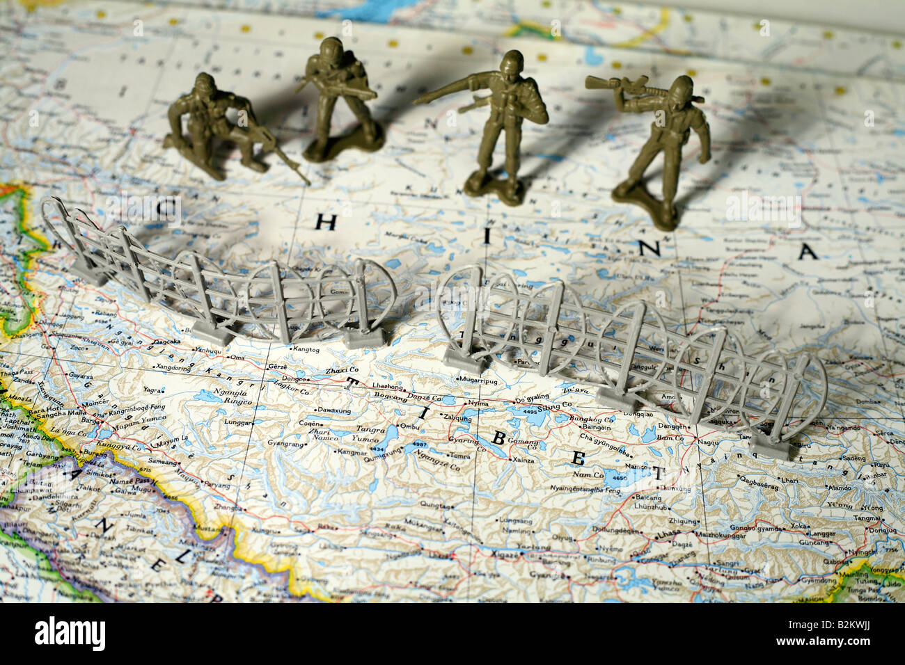 China military map hi-res stock photography and images - Alamy