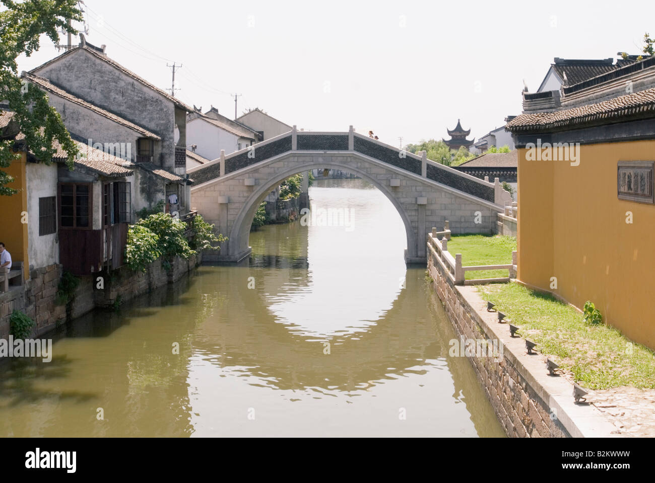 China, Suzhou, Bridge Over Canal At Tiger Hill Stock Photo - Alamy