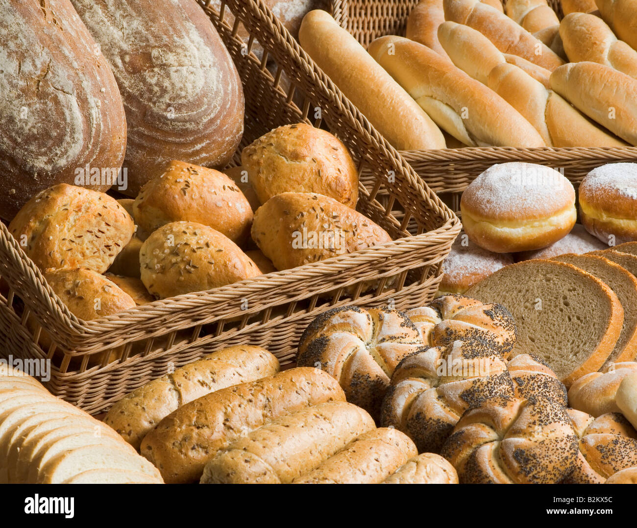 Assortment of bakery goods Stock Photo - Alamy