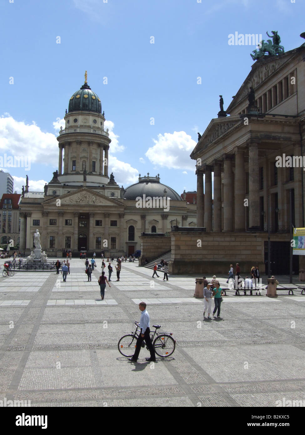 People in Gendarmenmarkt square Germany Berlin Stock Photo - Alamy