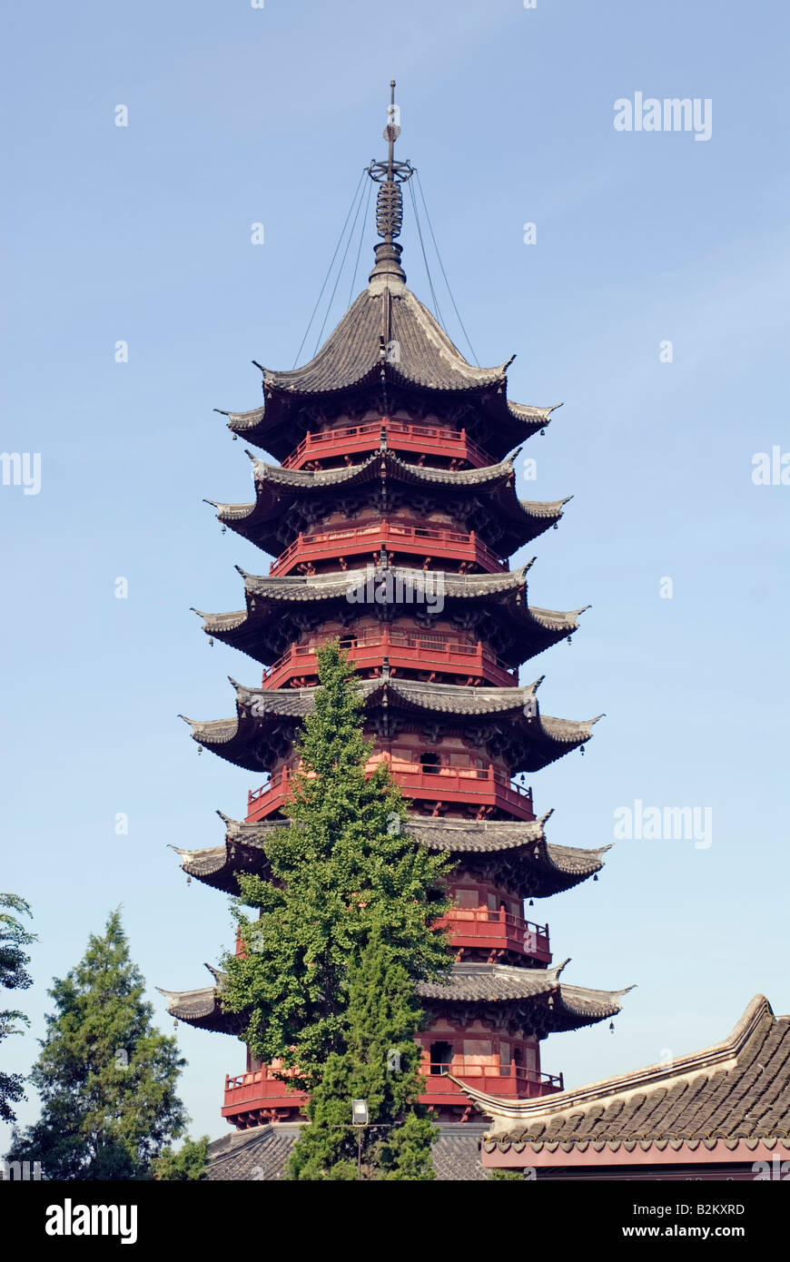 China, Suzhou, Auspicious Light Pagoda, Rui Guang Ta, Panmen Stock ...
