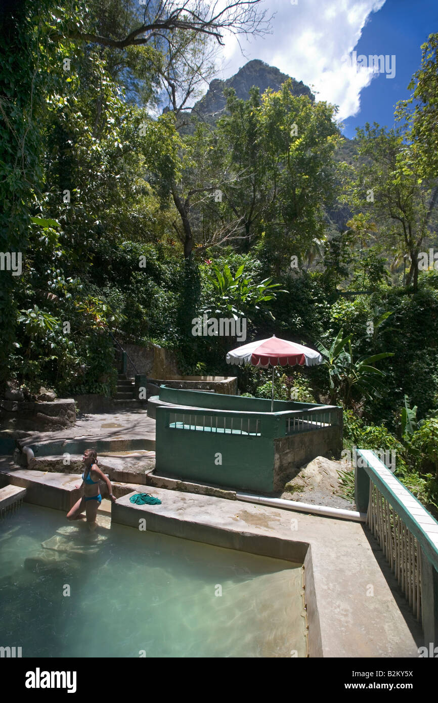 Caribbean woman in st lucia hi-res stock photography and images - Alamy
