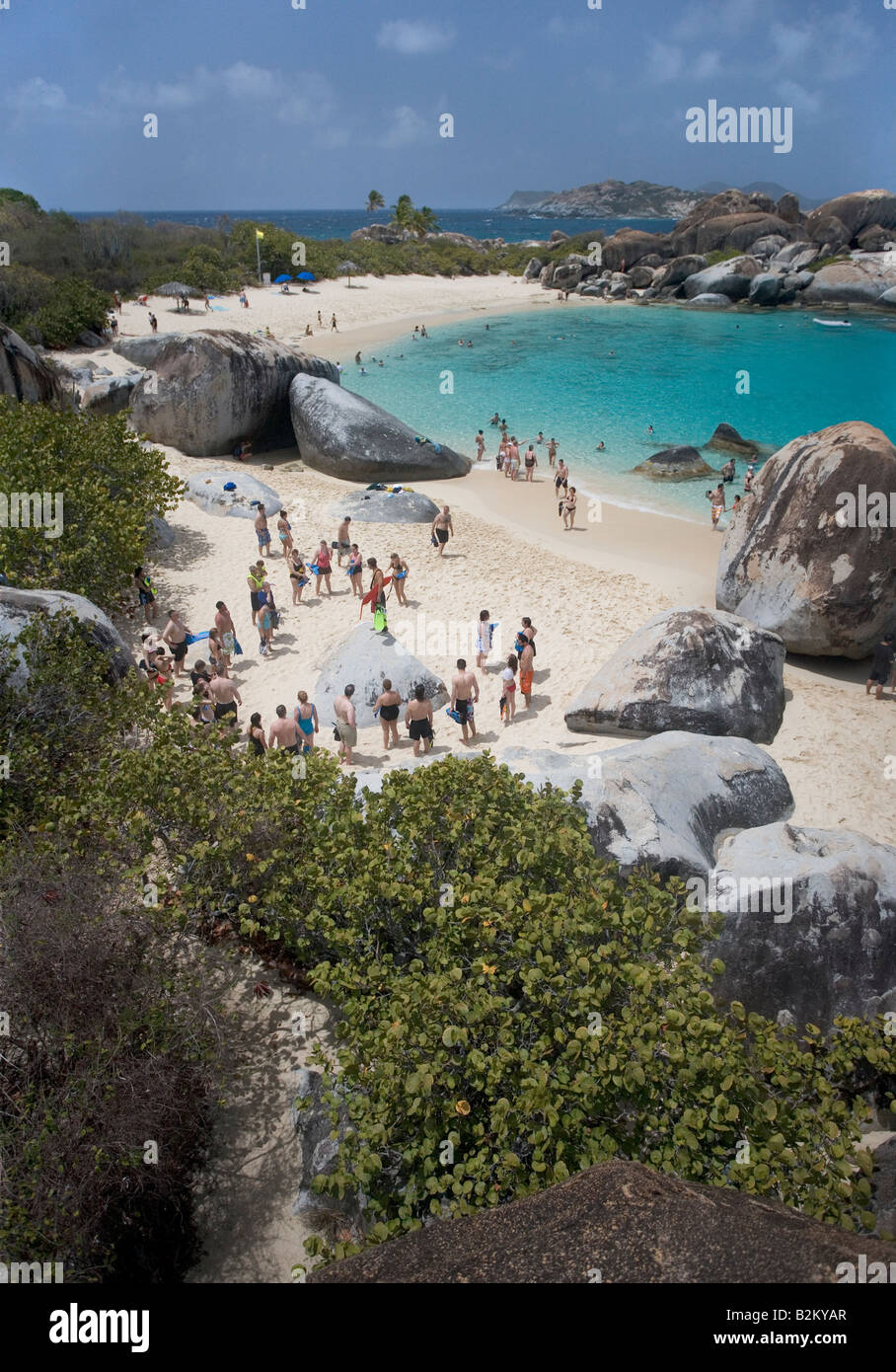Looking down at Devil s Bay Virgin Gorda BVI Devil s Bay is next to the ...