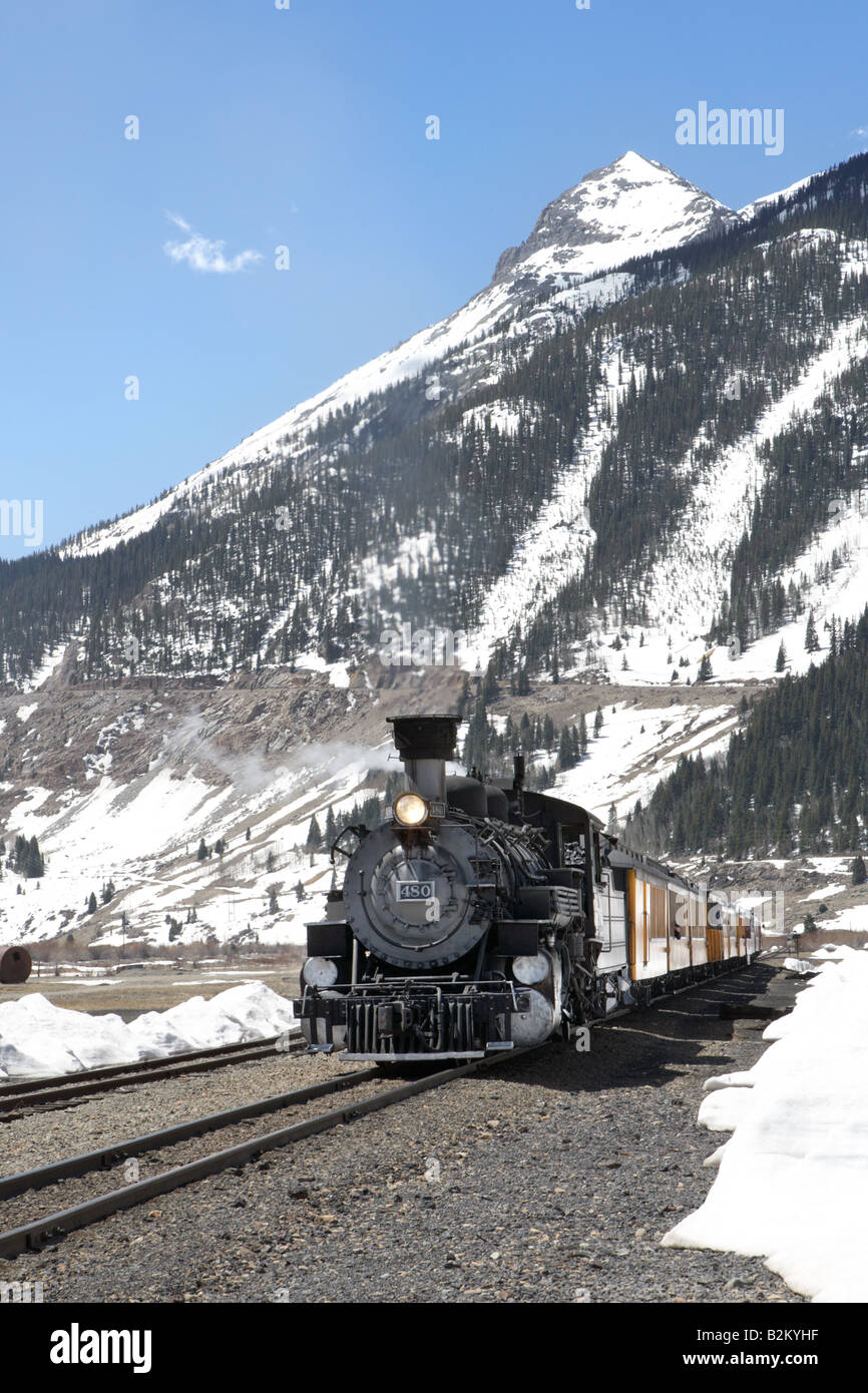 Narrow Gauge Railroad at Silverton Colorado USA Stock Photo - Alamy