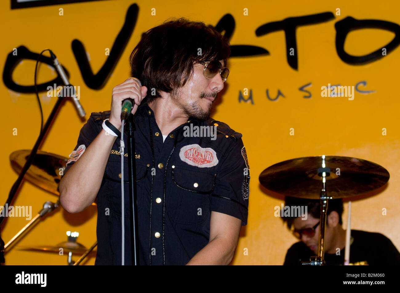 Lead singer of the famous rock band - The Silly fools in action ...